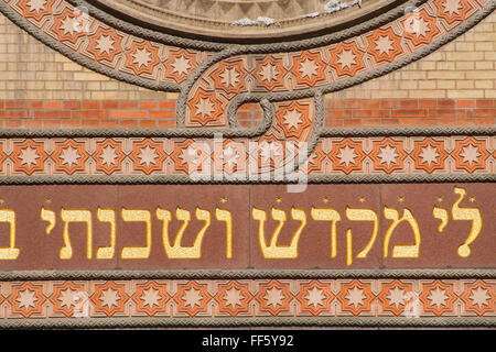 Inscription on the facade of the Jewish Museum in Berlin, Germany Stock ...