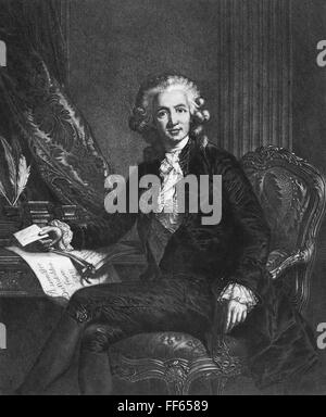 CHARLES de CALONNE /n(1734-1802). French politician. Copper engraving ...