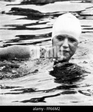 Gertrude Ederle, American Swimmer Stock Photo - Alamy