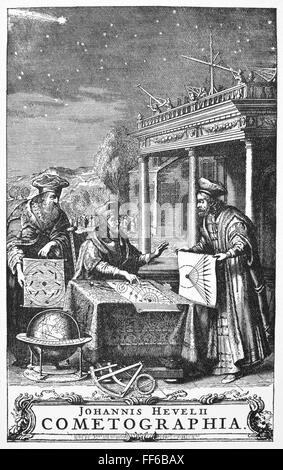 JOHANNES HEVELIUS /n(1611-1687). Polish astronomer. Hevelius and his ...