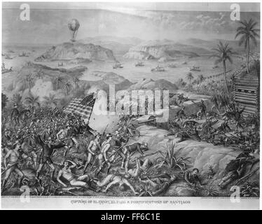 Battle of El Caney, 1898 Stock Photo - Alamy