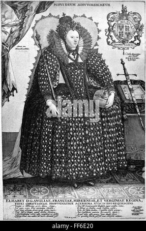 ELIZABETH I (1533-1603). /nQueen of England and Ireland, 1558-1603 ...