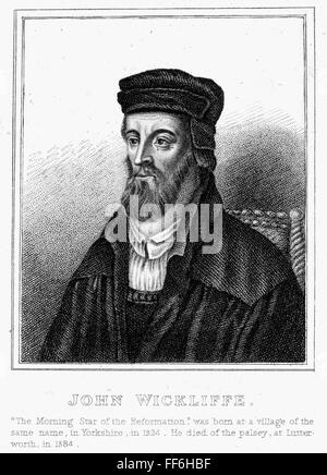 JOHN WYCLIFFE (1320?-1384). /nEnglish religious reformer and theologian ...
