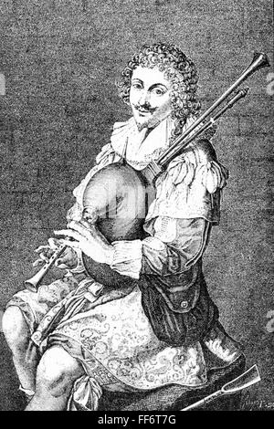 people, men, 17th century, cavalier from the court of King Charles I ...