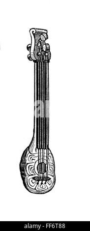 music, instruments, plucked instrument, lute, lutenist, woodcut, 16th ...
