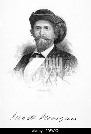 JOHN HUNT MORGAN /n(1825-1864). American Confederate cavalry officer ...