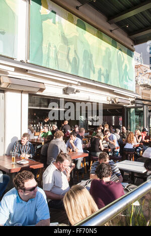 Loaded Hog Cafe, a restaurant on quayside, Auckland, North Island, New ...