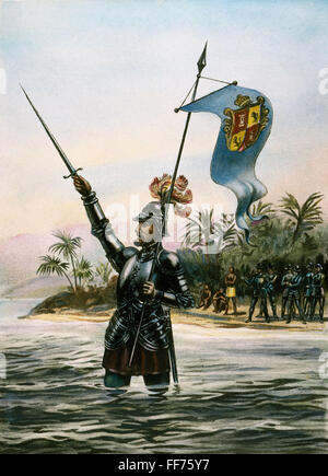 VASCO NUNEZ de BALBOA /n(1475-1519). Spanish explorer. Balboa ...