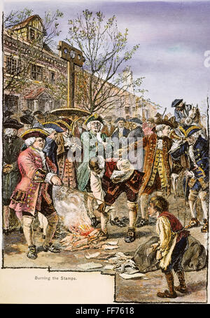NEW YORK: STAMP ACT , 1765. /nA procession in New York, 1765, in ...