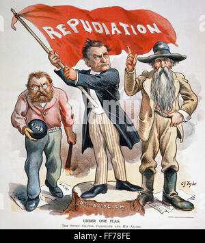 PRESIDENTIAL ELECTION, 1896. /nAmerican cartoon by Louis Dalrymple ...
