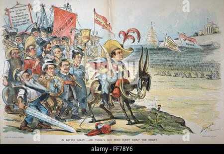 POPULIST PARTY CARTOON. /nAmerican cartoon by J.S. Pughe, 1904, of ...