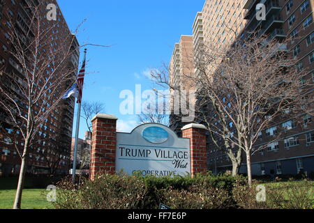 A view of the 'Trump Village' in the Brooklyn borough of New York, USA ...