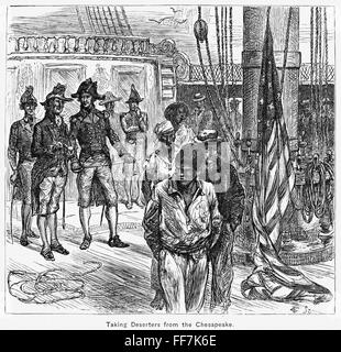 BRITISH: IMPRESSMENT, 1807. /nImpressment of American seamen into ...