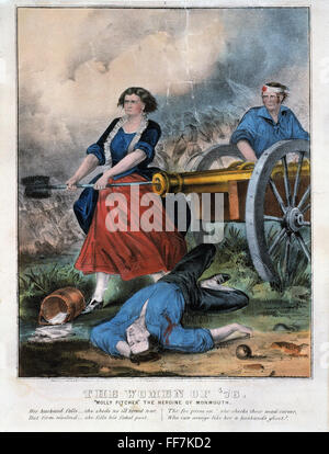 Molly Pitcher at the Battle of Monmouth. The Battle of Monmouth was an ...
