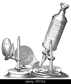 Robert Hooke's Microscope Stock Photo - Alamy