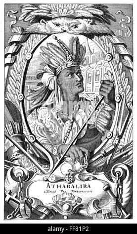 ATAHUALPA (c1500-1533). /nLast Inca king of Peru. The capture of ...