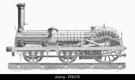 Crampton Steam Locomotive, 1846 Stock Photo - Alamy