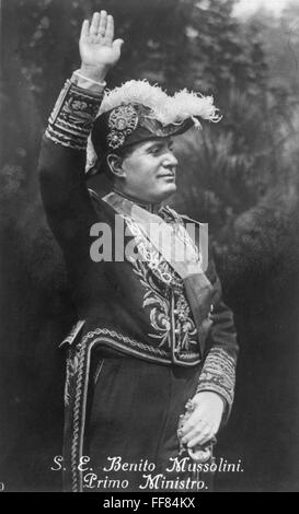 Benito Mussolini (1883-1945), Prime Minister and dictator of Italy from ...
