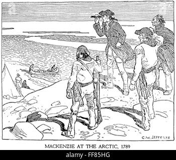 SIR ALEXANDER MacKENZIE /n(1764-1820). Scottish explorer. Stipple ...