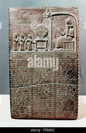 BABYLONIA: STONE TABLET. /nRecording the refoundation of the Temple of ...