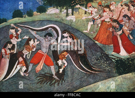 KRISHNA & KALIYA Stock Photo - Alamy