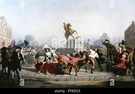 King George III statue in London England UK Stock Photo - Alamy