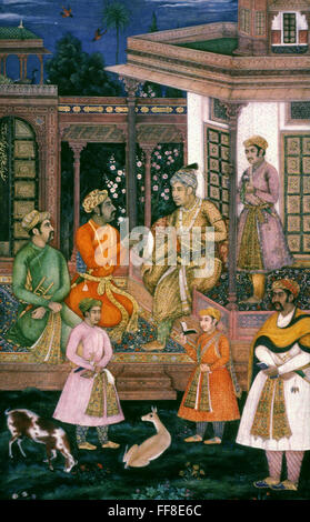 AKBAR THE GREAT (1542-1605). /nMughal emperor of India. Akbar as a ...