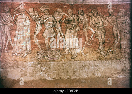 La Danse Macabre or Dance of Death; Dancing skeletons, circa 1890s ...