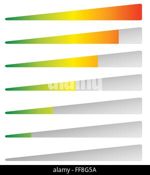 Loading, progress bars, indicators. Levels from low to high. editable vector Stock Vector Image ...