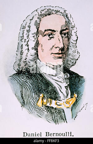 DANIEL BERNOULLI (1700-1782). /nSwiss mathematician. Drawing, late 19th ...