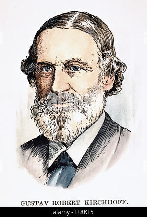 GUSTAV ROBERT KIRCHHOFF /n(1824-1887). German physicist. On an East ...