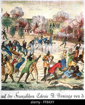HAITI: REVOLT, 1791. /nThe slave revolt in the French colony of Saint ...
