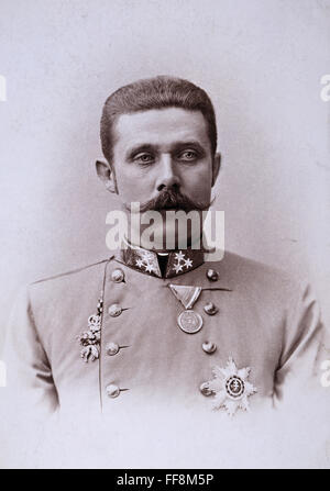 Austrian Archduke Franz Ferdinand in a hunting scene with his family ...