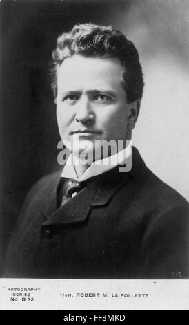 ROBERT LA FOLLETTE /n(1855-1925). American politician. A cartoon ...