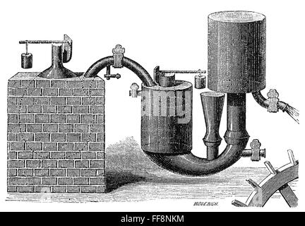 Papin's steam digester Stock Photo - Alamy