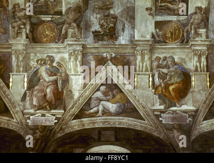 Prophet Isaiah, fresco by Michelangelo, Sistine Chapel Stock Photo - Alamy