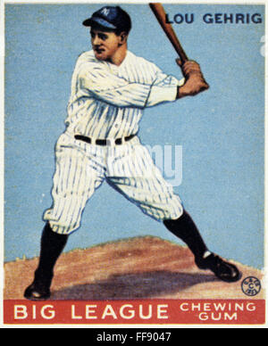 LOU GEHRIG (1903-1941). /nAmerican baseball player. Photographed during ...