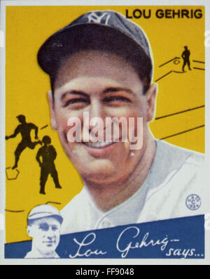 LOU GEHRIG (1903-1941). /nAmerican baseball player. Photographed during ...