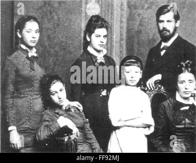 Sigmund Freud (1856-1939), and his mother, Amalia Freud (1835-1929), in ...