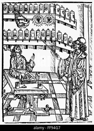 Medieval Apothecary Shop Stock Photo - Alamy