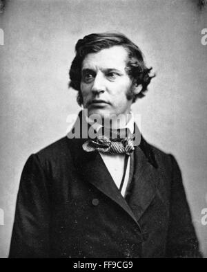 CHARLES SUMNER (1811-1874). /nAmerican politician. 'Between Wisdom and Folly.' Cartoon by G ...