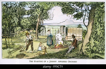 JOHN CHAPMAN (1775-1845). /nKnown as Johnny Appleseed: drawing Stock ...