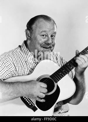 BURL IVES (1909-1995). /nAmerican actor and ballad singer. Photographed ...