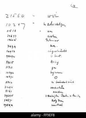 ZIMMERMANN TELEGRAM, 1917. /nPage 2 of the British decode of the ...