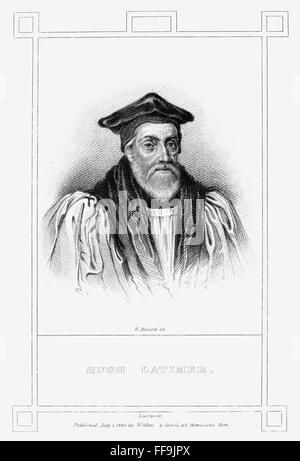 HUGH LATIMER (1485-1555). /nEnglish religious reformer. Bishop Latimer ...