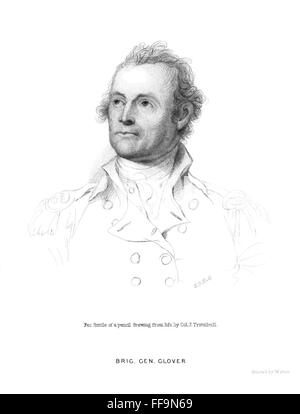 JOHN GLOVER (1732-1797). /nAmerican Revolutionary officer. Bronze, 1875 ...