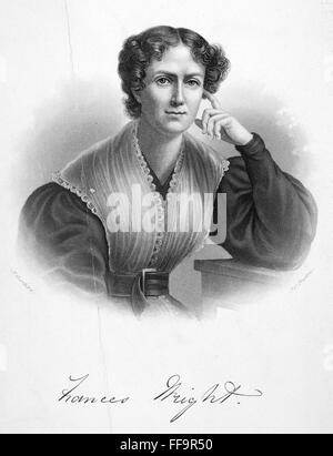 FRANCES WRIGHT (1795-1852)./nAmerican (Scottish-born) reformer. Line ...