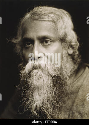 RABINDRANATH TAGORE /n(1861-1941). Hindu artist, philosopher and writer ...