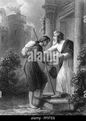 BUNYAN: PILGRIM'S PROGRESS. /nChristian at the Wicket Gate. Steel ...