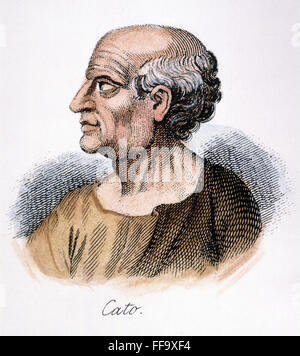 MARCUS PORCIUS CATO (234-149 BC), Roman statesman, known as Censorius ...